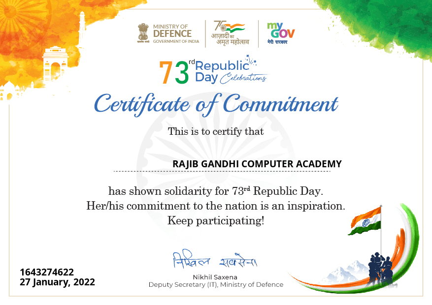 RGCA Rajib Gandhi Computer Academy is the top computer training ...